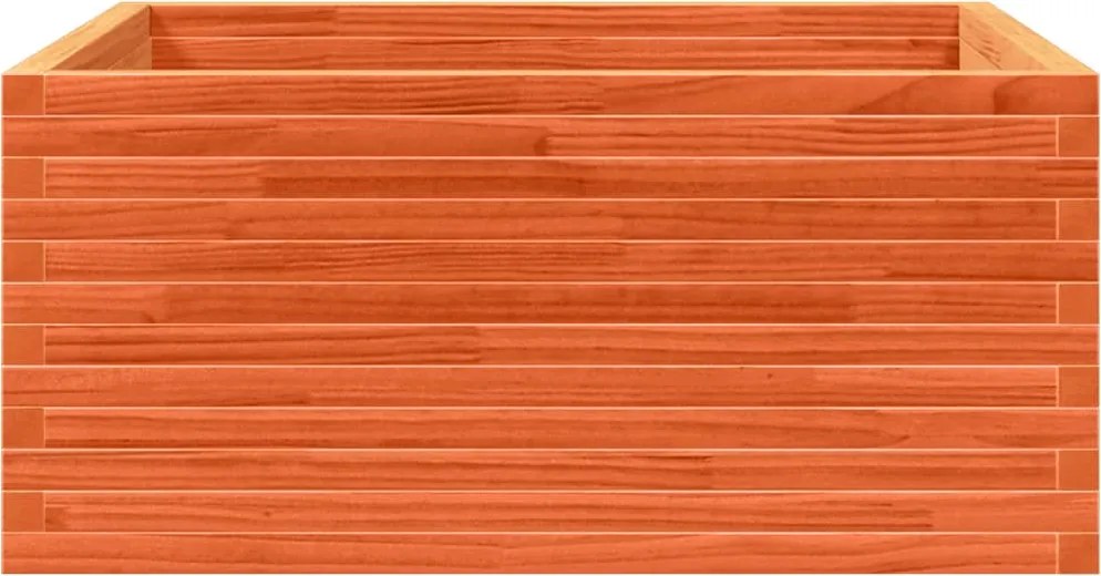 Zahradní truhlík voskově hnědý 100x100x46 cm masivní borovice 3282431
