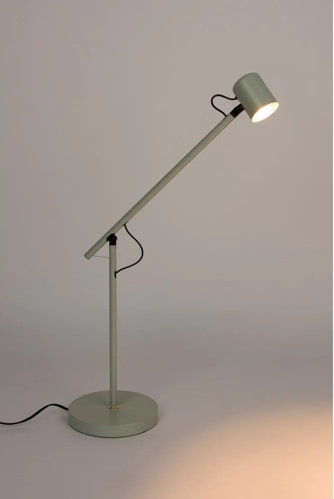 Světle zelená kovová stolní lampa (výška 45,5 cm) Aero – White Label