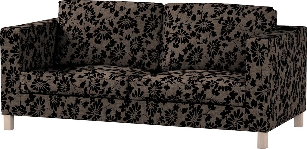 Potah na pohovku IKEA  Karlanda rozkládací, krátký barva hnědá látka pletený vzor, vzorované