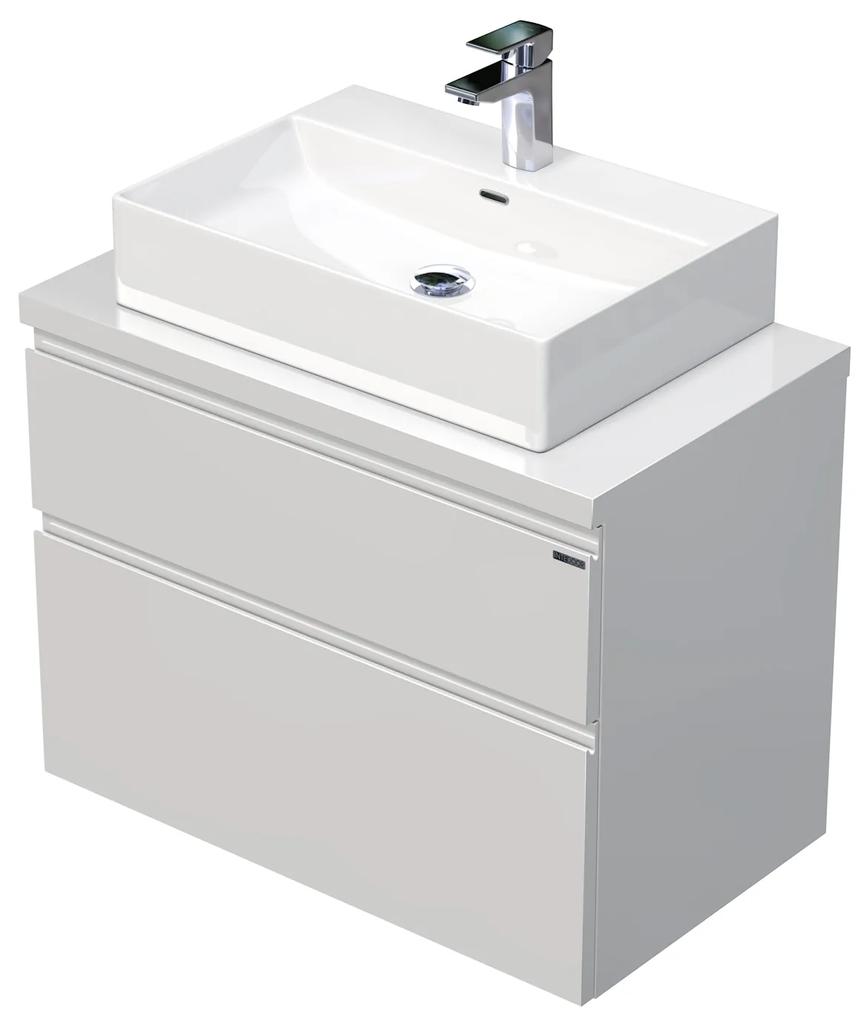 Intedoor Letty Desk skříňka s umyvadlem na desku LE DESK 80 2Z Barva: A0016 Bílá Lesk