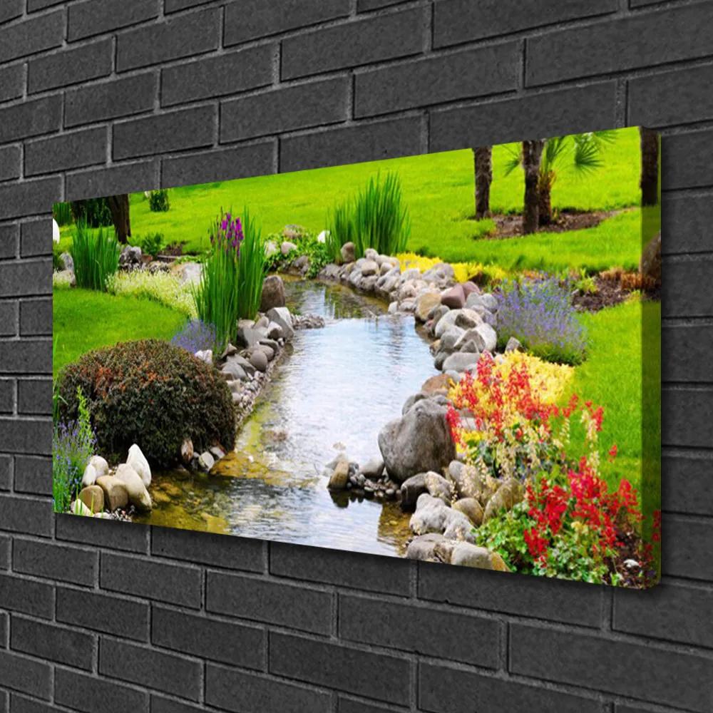 Obraz na plátně Zahrada Jezero Příroda 120x60 cm