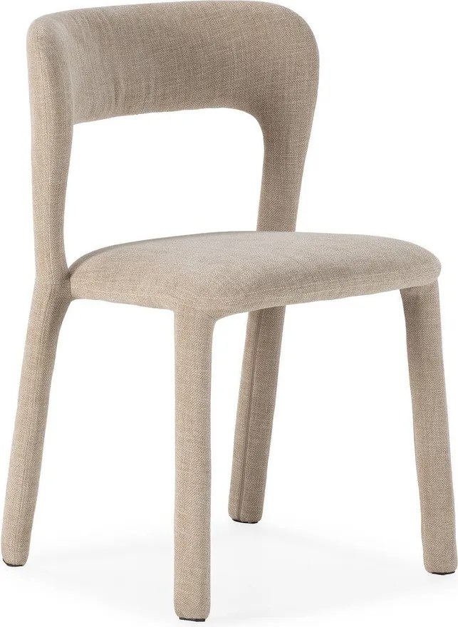 Béžové čalouněné jídelní křeslo Lilia – MOME