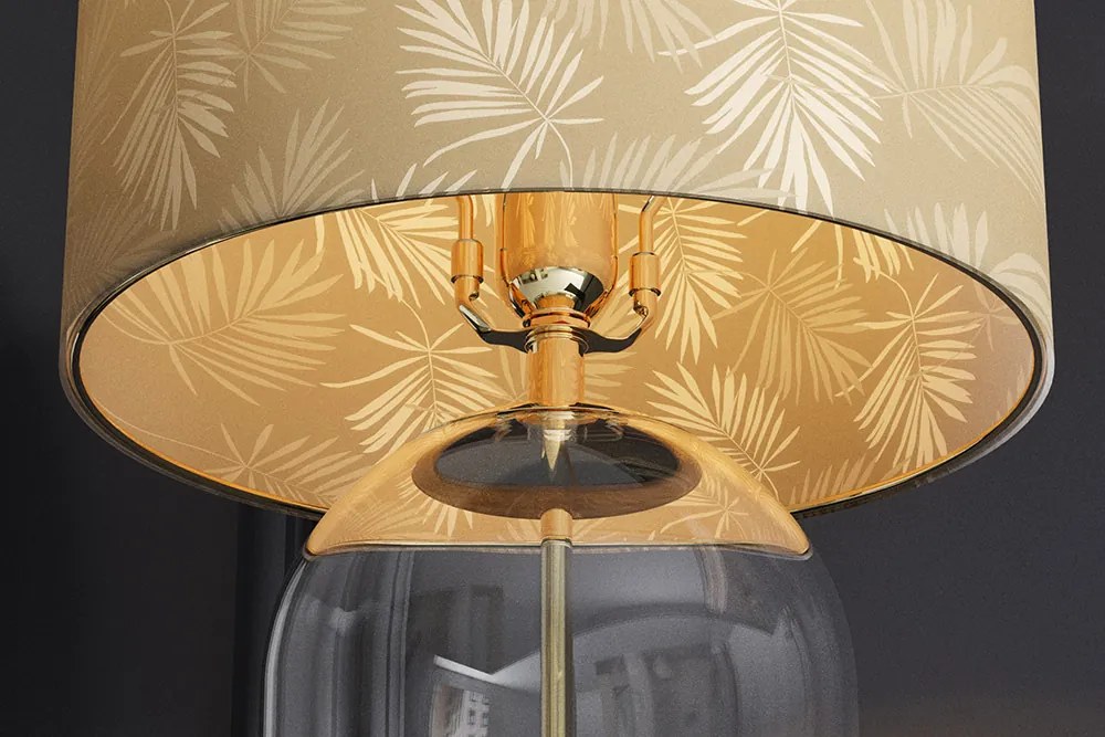 Designová stolní lampa Gellert 47 cm zlatá