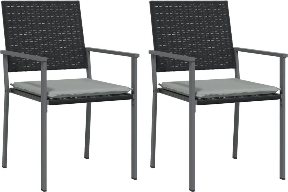 3dílný zahradní jídelní set s poduškami polyratan a ocel 3187017