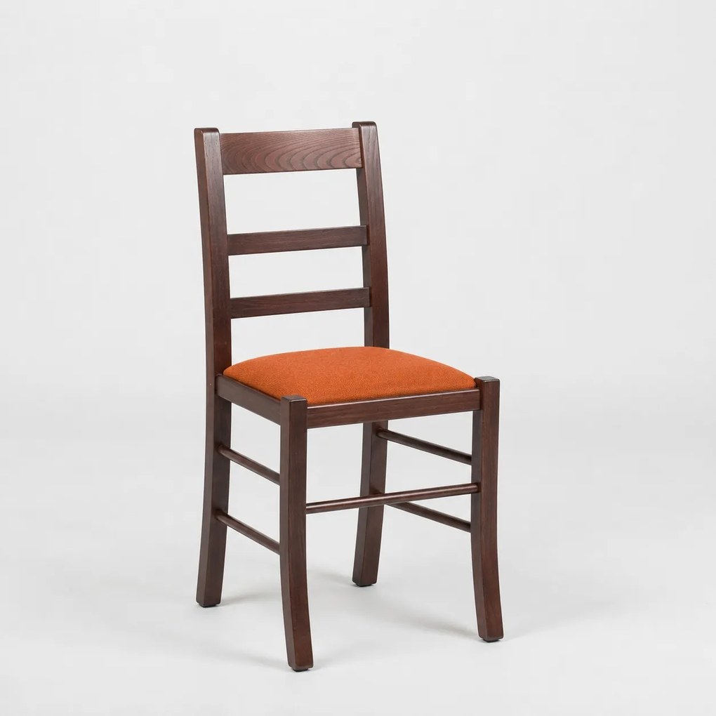 STIMA Židle FURLA s čalouněným sedákem tmavě hnědá LUX terracotta 10