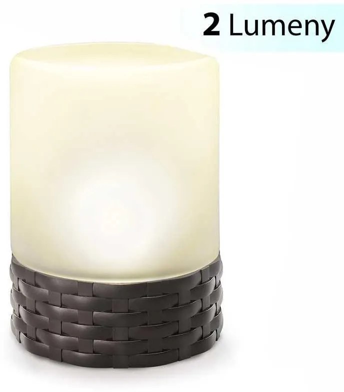 Solární stolní lampa Esotec Rattan Style 102075