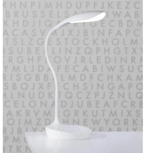 Markslöjd 106093 - LED Stmívatelná stolní lampa s USB SWAN LED/4,6W/230V