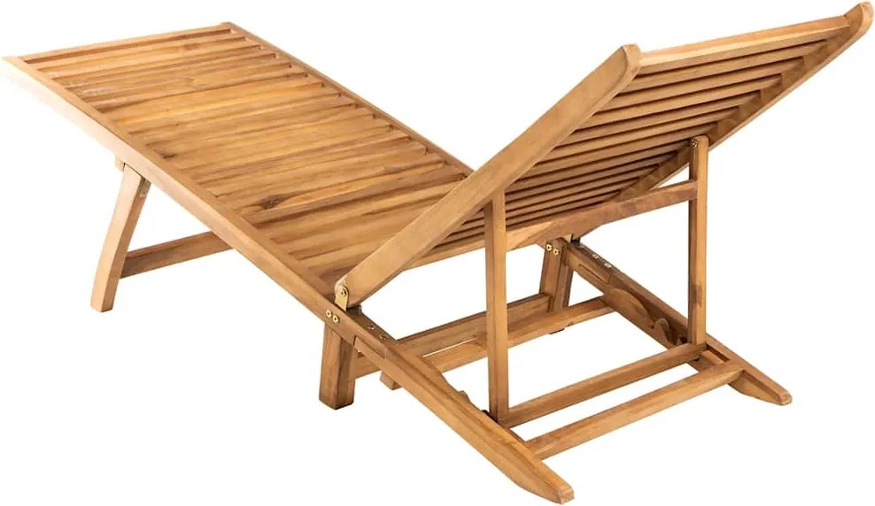 Zahradní lehátko masivní teak 316151