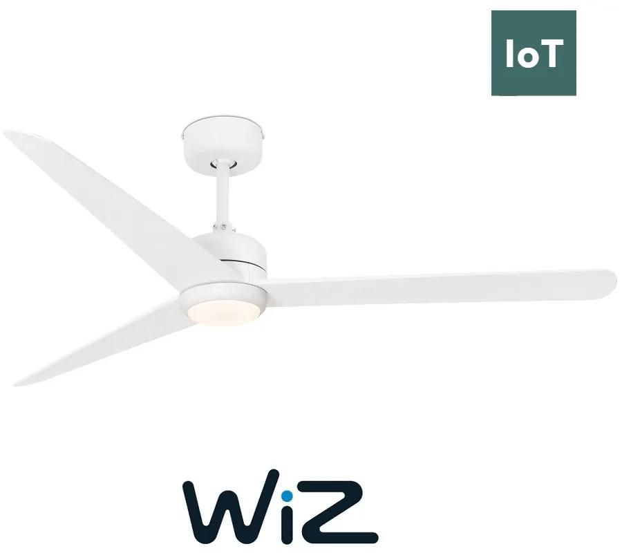 FARO NU LED 33722WP 52“ matná bílá/matná bílá Reverzní stropní ventilátor WiZ