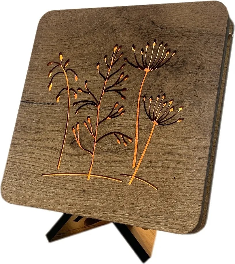 Li-Go "Lipnice" lampa 19x19 cm provedení povrchu: ořech