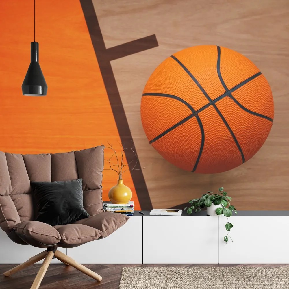 Fototapeta Basketbal Na Hřišti Omyvatelný vlies 416x254