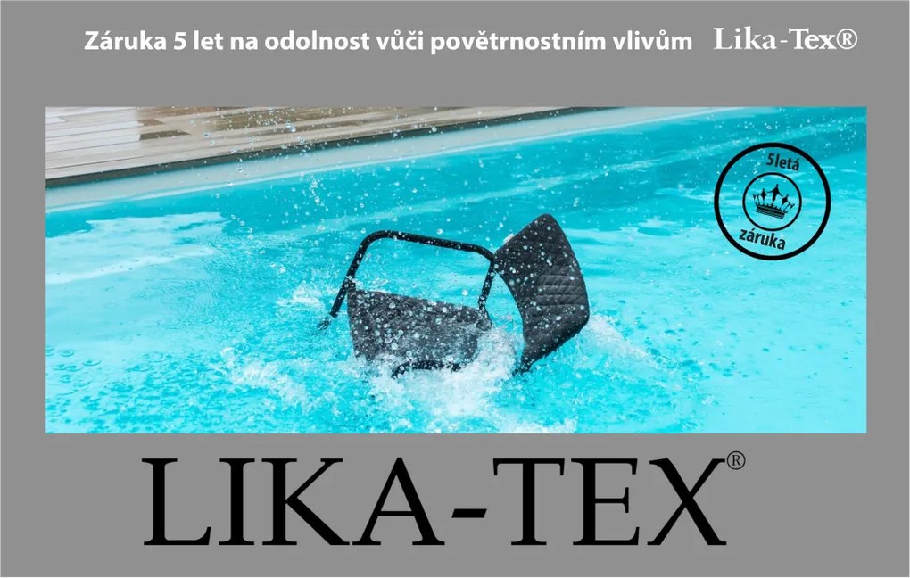 Doppler Melia LIKA-TEX® antracit - luxusní zahradní souprava - Rozbalené zboží (N603)