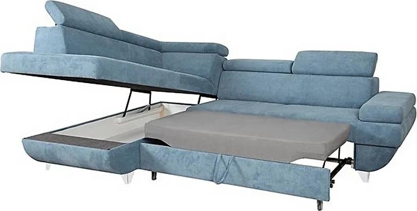 Casarredo - Komfort nábytek Rohová sedací souprava BOSCHI rozkládací s úĺožným prostorem, levá, látky A1 | potah: rosario 59