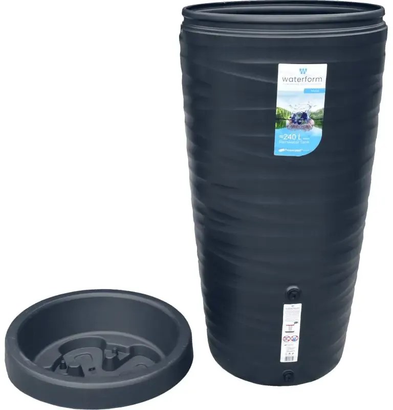 PROSPERPLAST Sud na dešťovou vodu MAZE antracit 240l