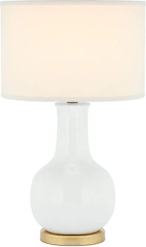 Stolní lampa s bílou základnou Safavieh Charlie