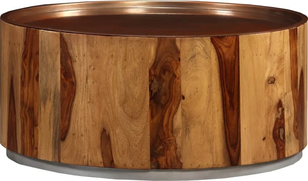 vidaXL Konferenční stolek 38 x 45 cm masivní recyklované dřevo [244925] Barva: Hnědá