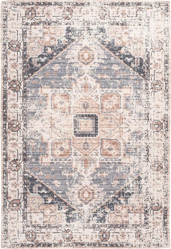 XXXLutz BĚHOUN, 80/150 cm, hnědá, šedá - Online Only koberce & rohožky - 005937115504