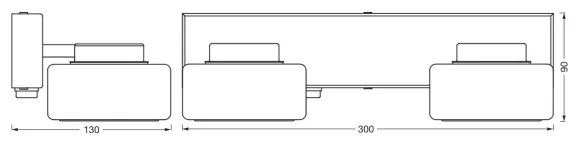 Osram-LED Koupelnové nástěnné svítidlo ORBIS FLAME 2xLED/5,5W/230V IP44 chrom