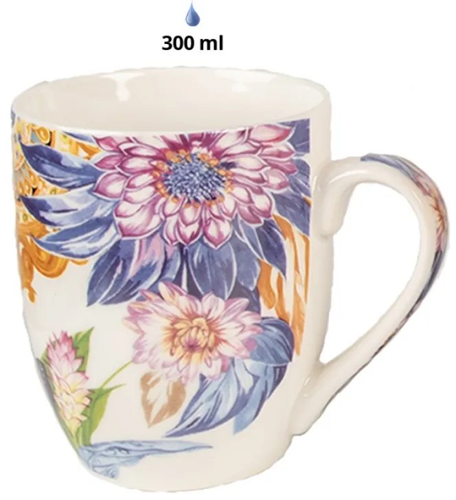 Set 4 porcelánových hrnků Tijn – 300 ml