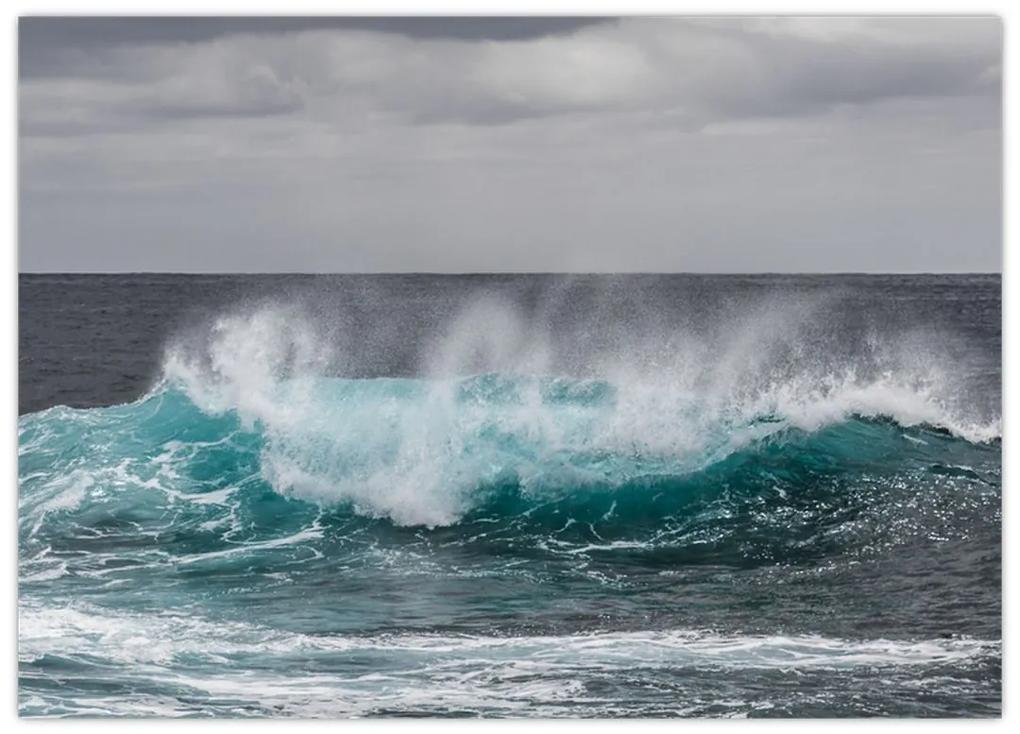 Skleněný obraz - Vlny v oceánu (70x50 cm)
