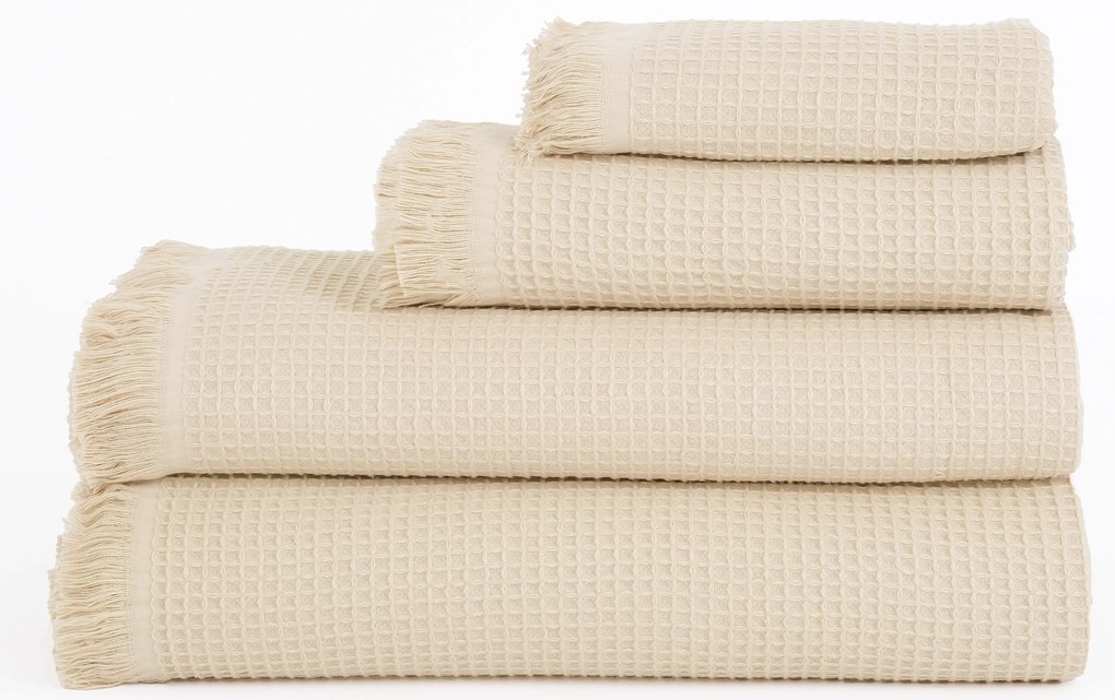 MK Lůžkoviny Vaflová osuška 70 × 140 cm ‒ Florencia béžová