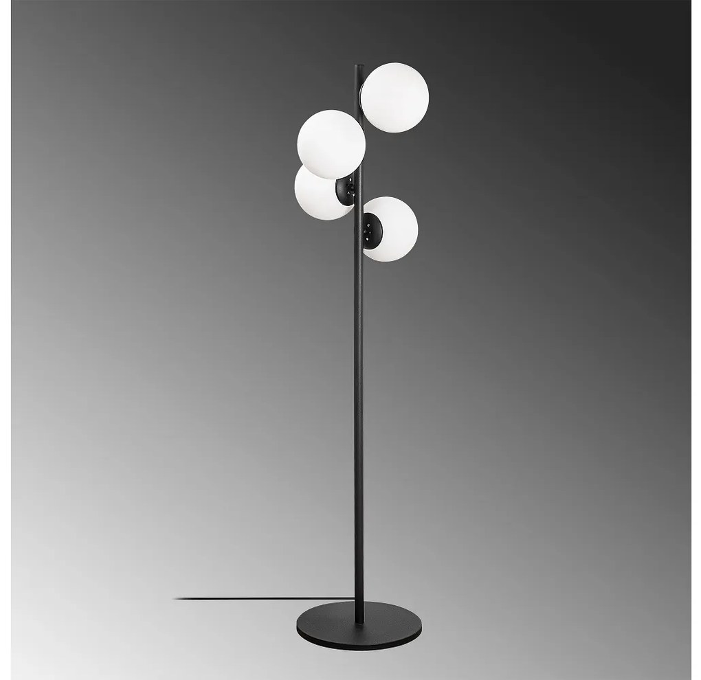 Designová stojanová lampa Qunsia 130 cm černá