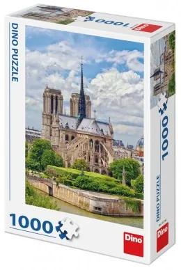 DINO Puzzle Katedrála Notre-Dame, Paříž 47x66cm 1000 dílků v krabici 23x32x7cm