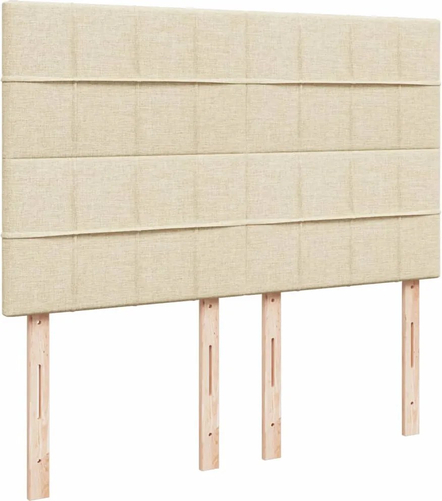 Box spring postel s matrací krémová 160x200 cm textil 3291336