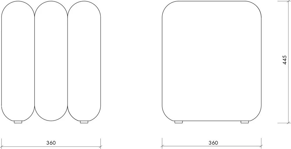 Béžový taburet z textilie bouclé Radd – noo.ma