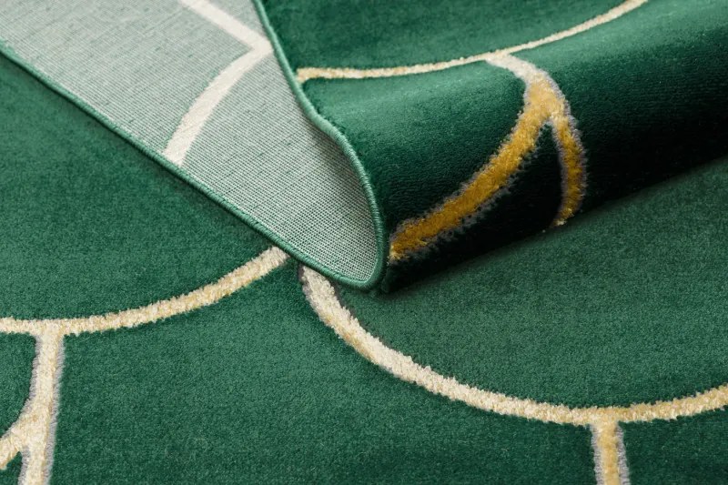 Dywany Łuszczów, Kusový koberec Emerald 1021 green and gold, 200x290, zelená, kancelář