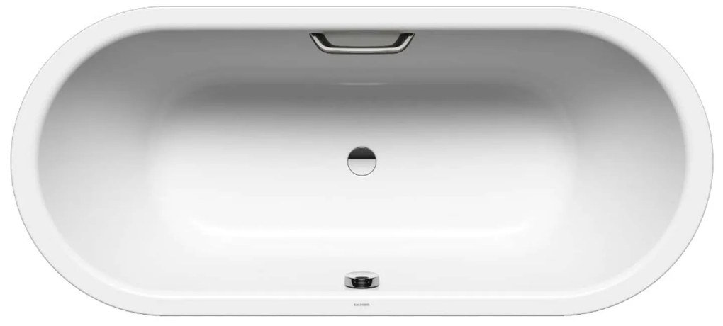 Kaldewei Ambiente - Oválná vana Classic Duo 111, 180x80 cm, s otvory pro madlo, Perl-Effekt, bílá 291210113001