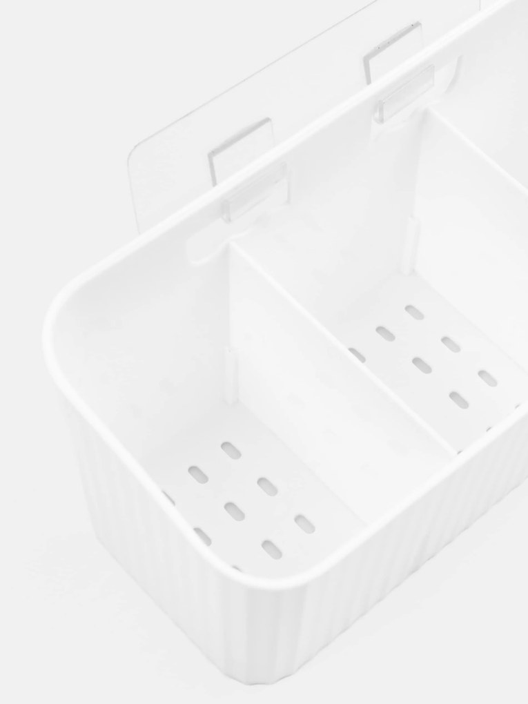 Sinsay - Rýhovaný sprchový organizér - bílá