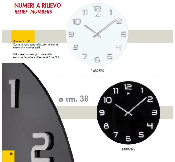 Lowell Italy Designové nástěnné hodiny 14897BS Lowell 38cm