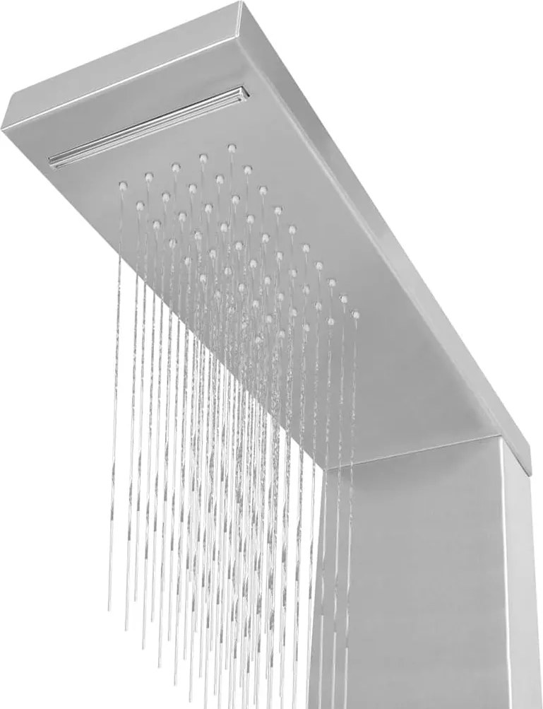 Sprchový panel set z nerezové oceli s čtvercovým designem 142371