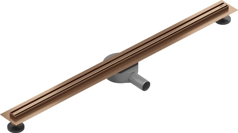 Mexen Flat 360° Slim sprchový žlab 100 cm, měděná matná, 1C41100