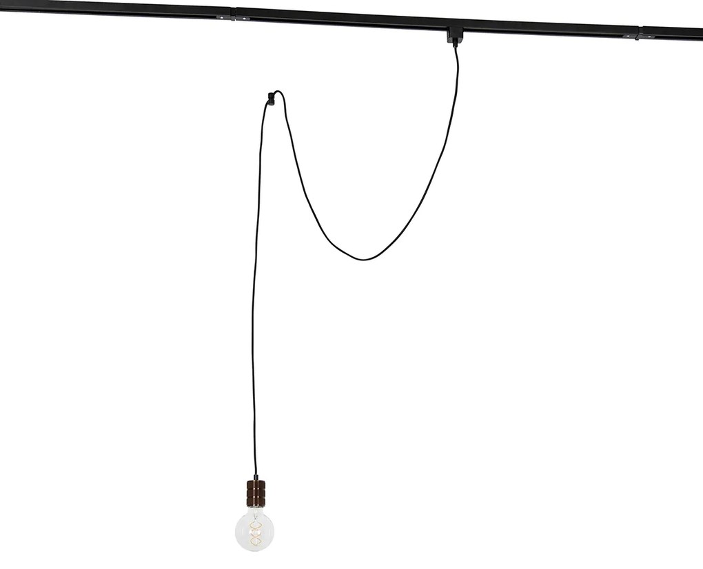 Závěsná lampa tmavě bronzová pro kolejnicový systém 1-fázový - Iconic Cavalux