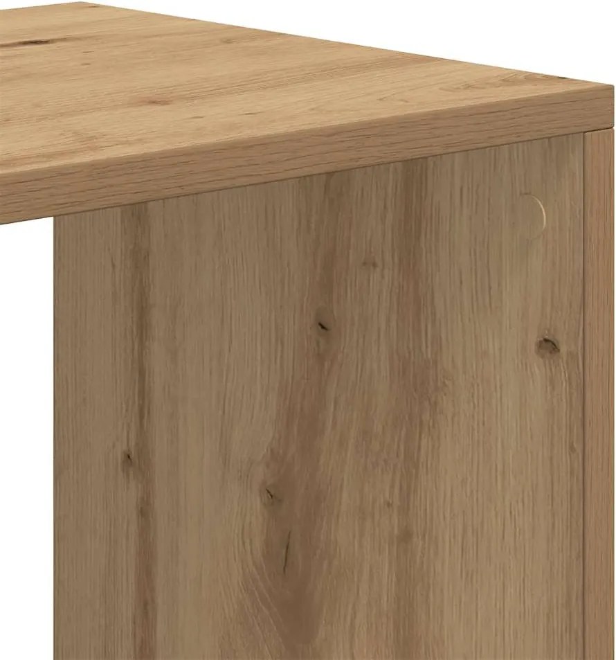 vidaXL Knihovna dub artisan 66x31x112 cm kompozitní dřevo