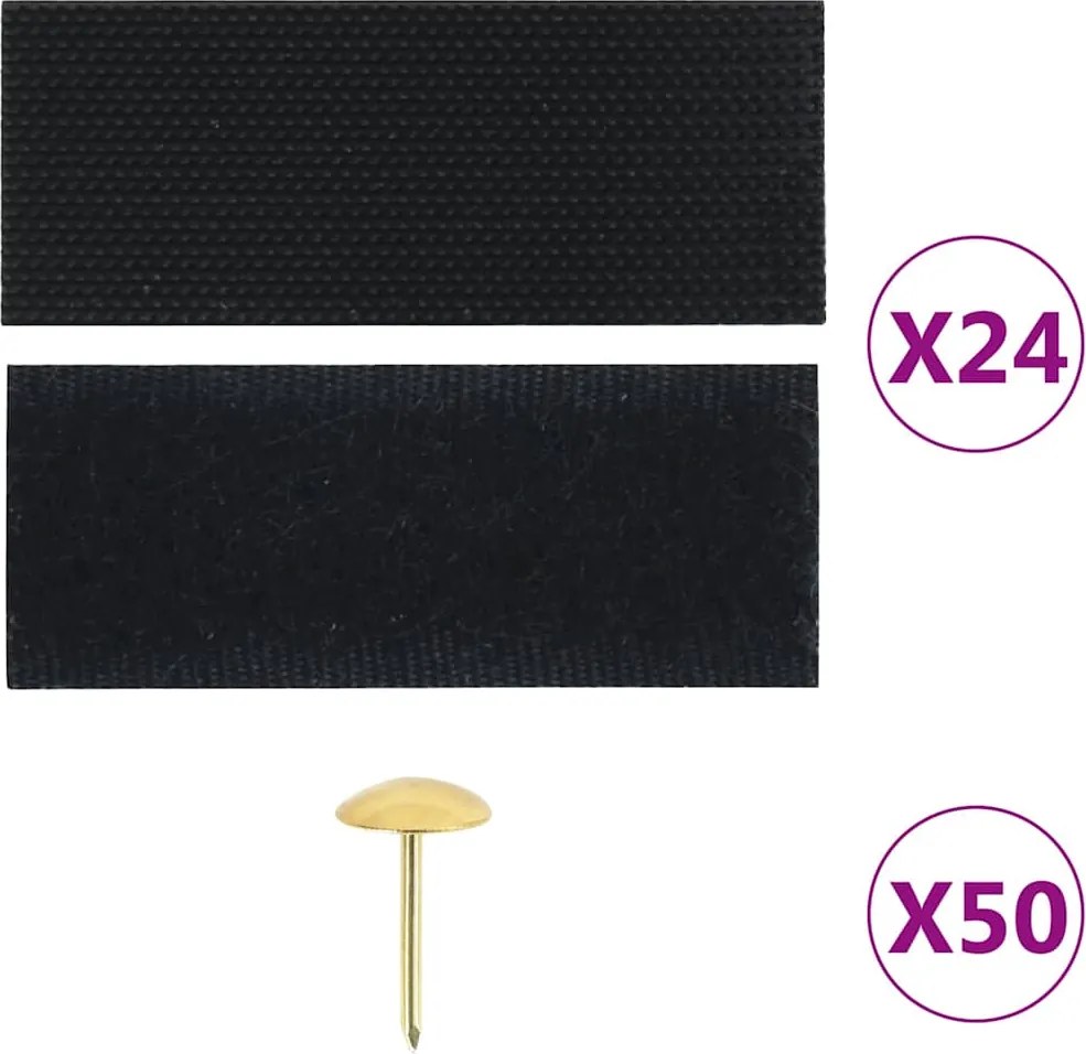 Závěsy do dveří proti hmyzu 2 ks s magnety černé 220 x 100 cm 314687