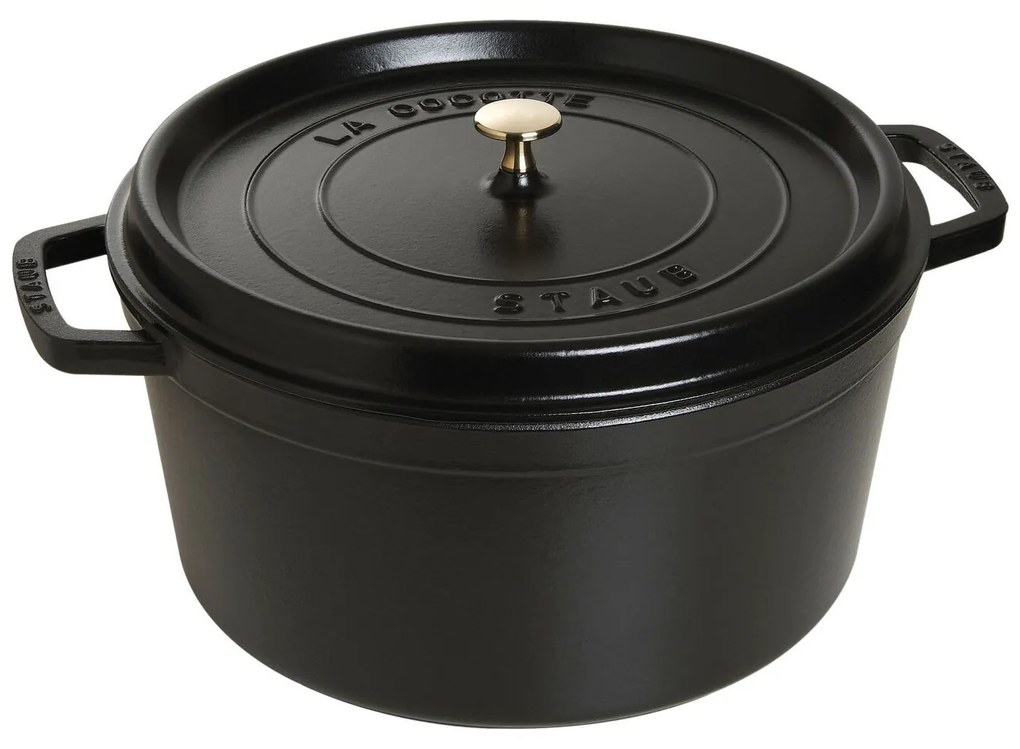 Staub Cocotte hrnec kulatý 34 cm/12,6 l černá, 1103425