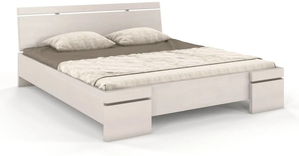Prodloužená postel Sparta - borovice   , Borovice přírodní, 180x220 cm