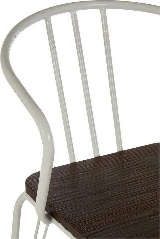 Bílá/v přírodní barvě jídelní židle z jilmového dřeva District – Premier Housewares