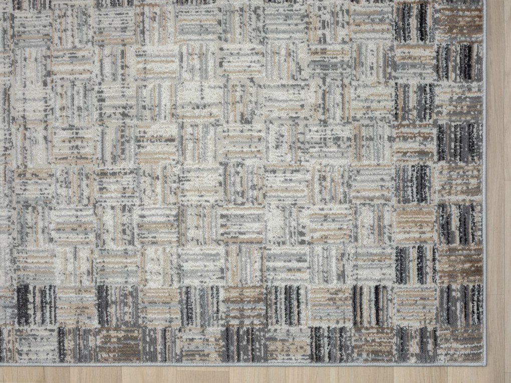 My Flair, Kusový koberec My Mood creme, 200x290, šedá, chodba / předsíň