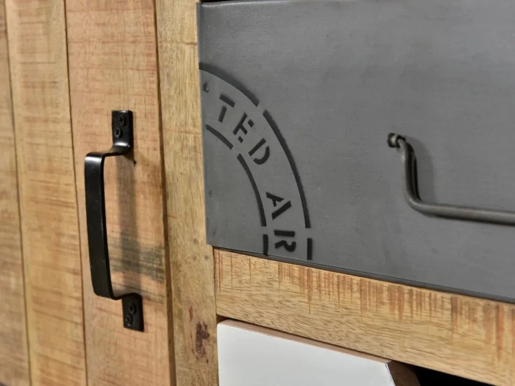 furniture-nabytek.cz - Masivní příborník Padma z mangového dřeva, lakovaný, přírodní barva