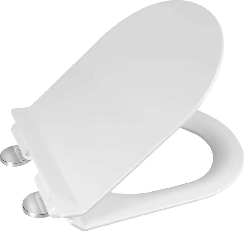 Aqualine Carlo - WC sedátko, SLIM, SoftClose, EasyTake, bílá PRX.101.855