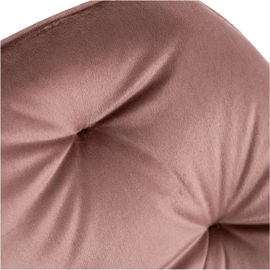 Kancelářské křeslo Skarto Velvet, růžová / zlatá