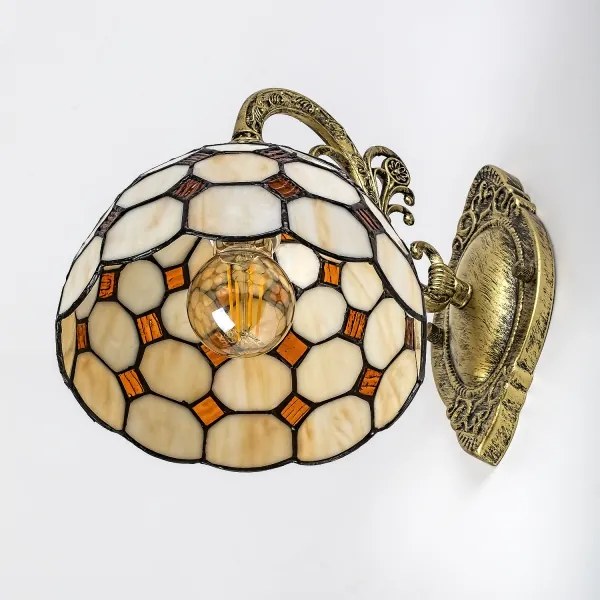 Brilagi - Tiffany vitrážová nástěnná lampa DORAN 1xE27/40W/230V
