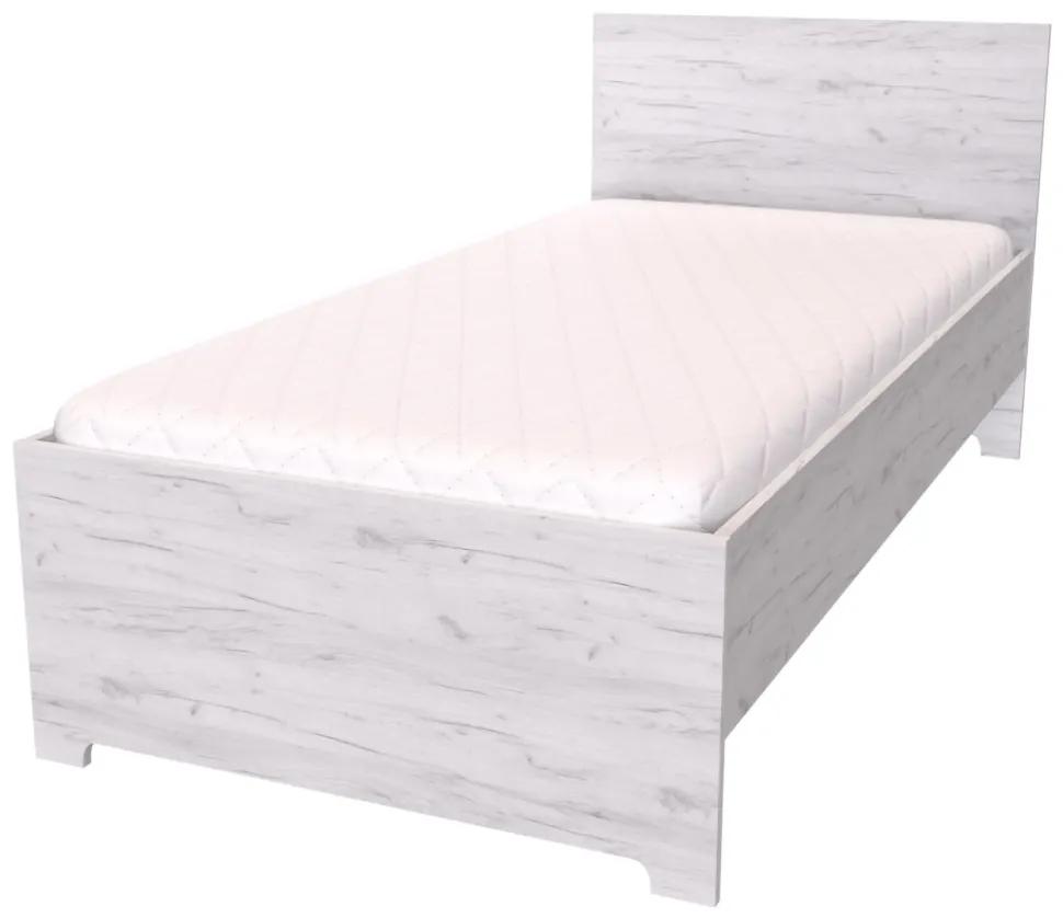 Nábytek Mikulík Retro postel DINO, 80×200 cm Dekor: Bílá struktura