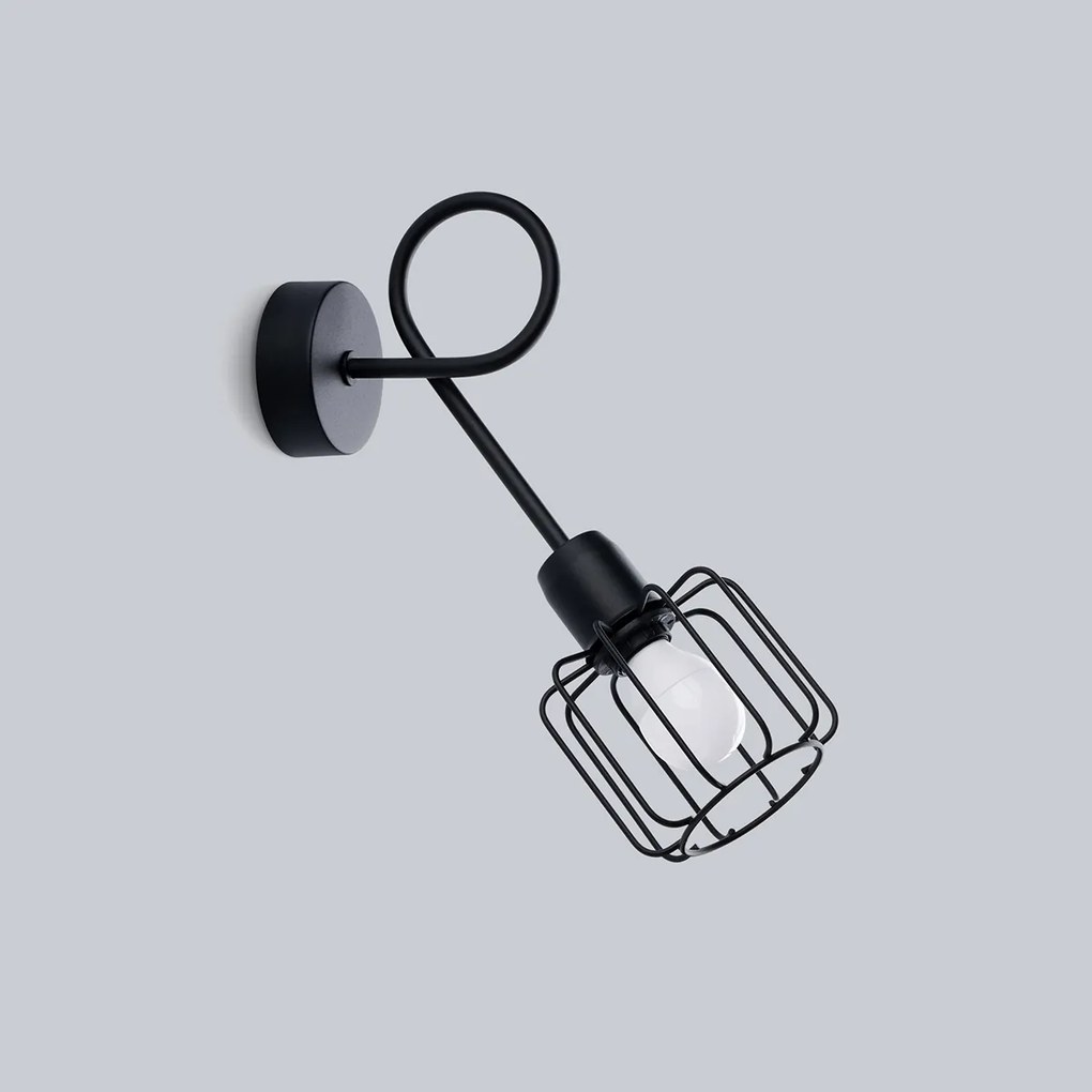 Sollux Lighting Nástěnné svítidlo BELUCI 1S Černá