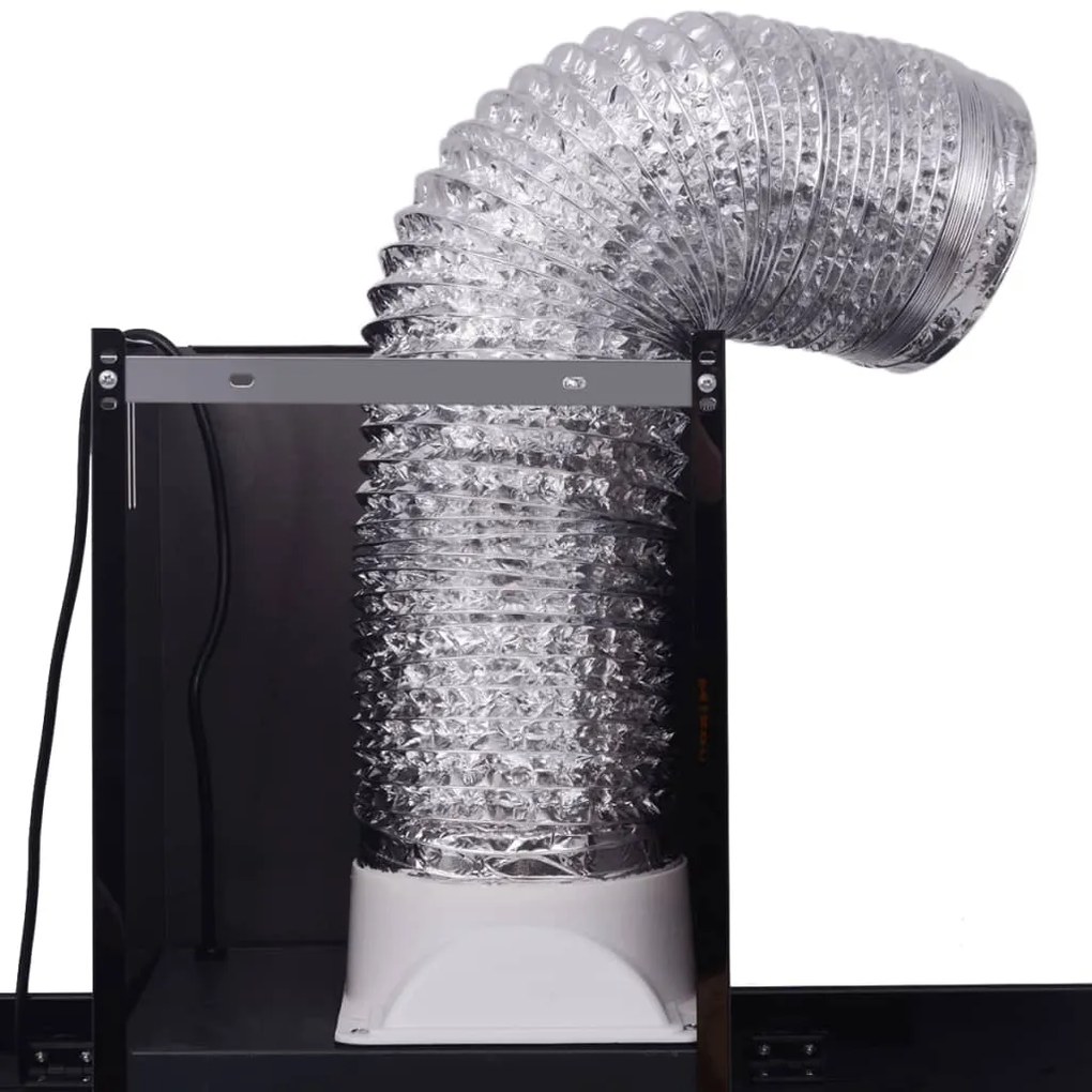 Digestoř S Dotykovým Displejem Černá 900 Mm