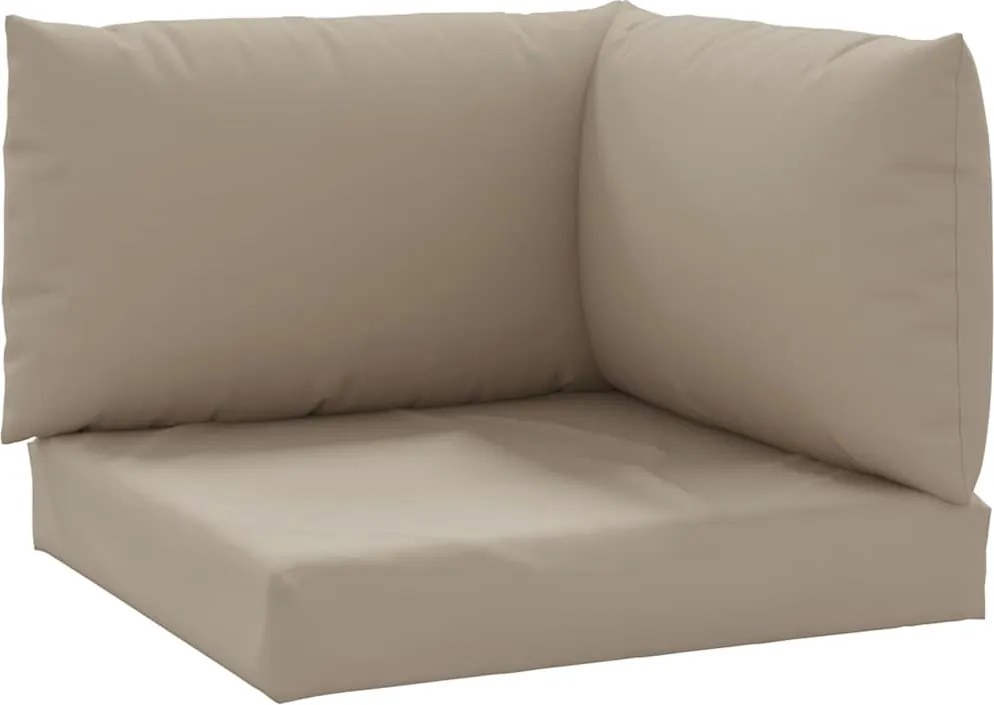 Podušky na palety 3 ks taupe oxfordská látka 315072
